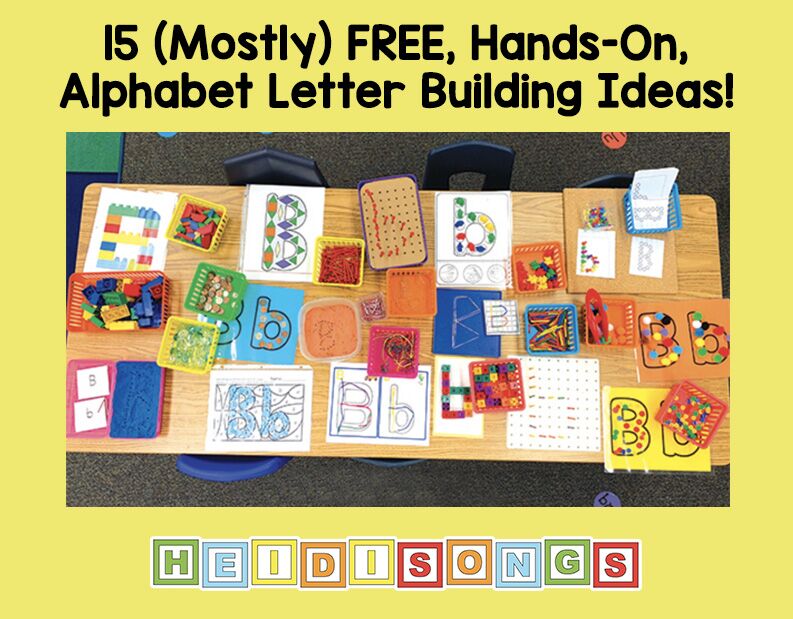 15+ (Mostly) FREE Hands-On Alphabet Letter Building Ideas!