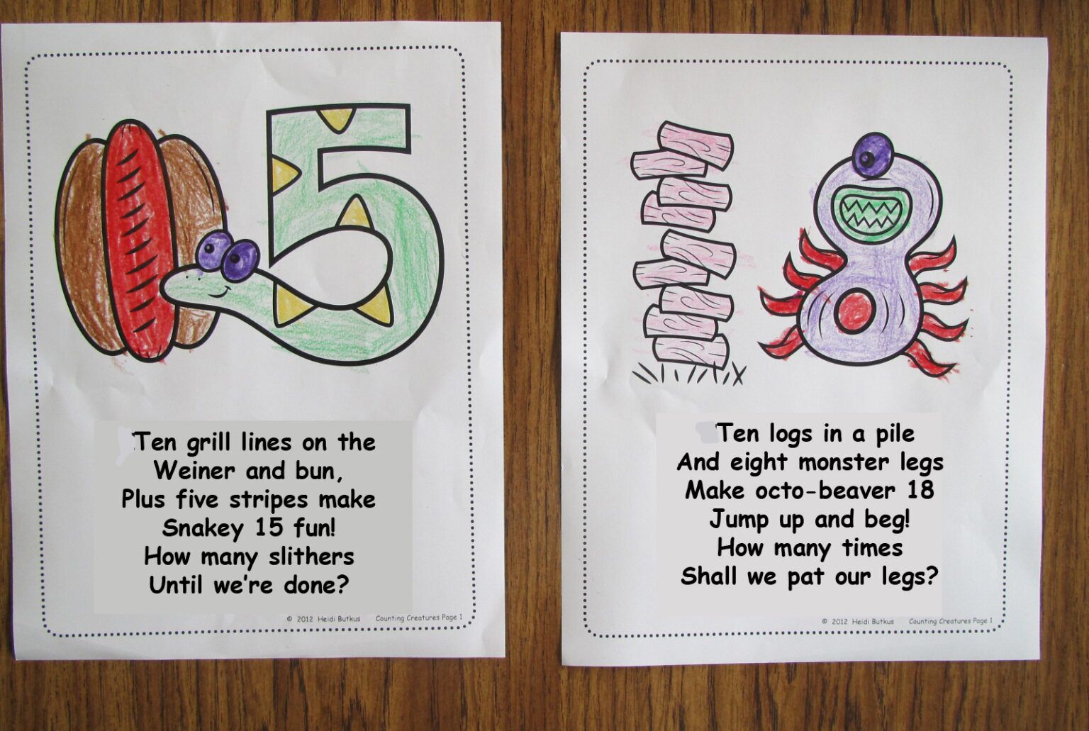 Counting, Tracing, Writing Numbers 11-20: Counting Creatures ...